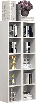 VCM Holz CD DVD Stand Aufbewahrung Standregal Bücherregal Deko Regal Megosa S