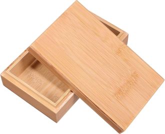 Milisten Schmuckaufbewahrungsbox mit Deckel 15 X 9 X 4cm f&uuml;r B&uuml;ro und Zuhause Vielseitige Kleine Holzkiste f&uuml;r Bastelmaterialien und &Auml;therische &Ouml;le