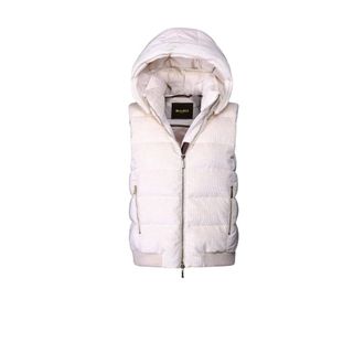 Moorer Femme, Vestes, Beige, Taille: 42 FR Gilet style Bomber