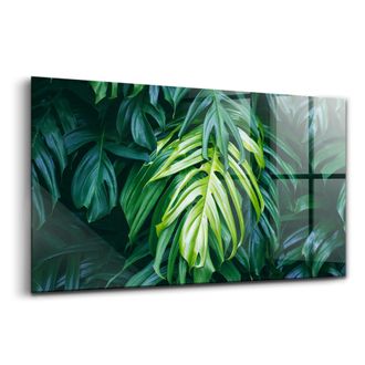 Generic Wallfluent 140x70 cm Schlafzimmerdekoration Wanddekoration Glas Wundersch&ouml;nes Dekor - Tropische Seite der Natur