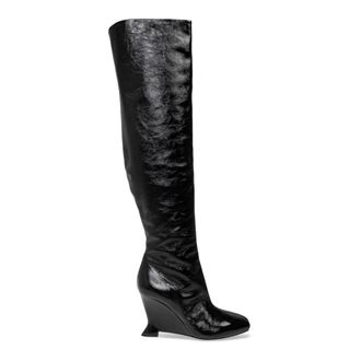 Balmain Overknee-Keilstiefel - - Shoes - Damen - Schwarzk - 36 EU