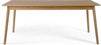 DRAWER Table &agrave; manger extensible 8 &agrave; 12 personnes 180-230x80cm - Bois clair - SKOLL