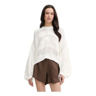 Liu Jo Rundhals-Strickpullover - - Knitwear - Damen - Beige - L