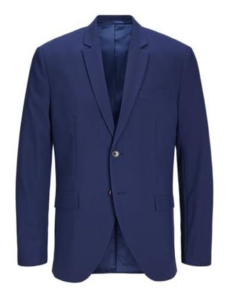 Jack & Jones Jprbushwick Harry Blazer Slim Fit Veste de Costume, Bleu médiéval/Coupe : Coupe ajustée, 48 Homme