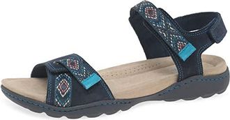 Clarks Femme Amanda Sprint Sandales de Sport, Bleu Marine, 40 EU
