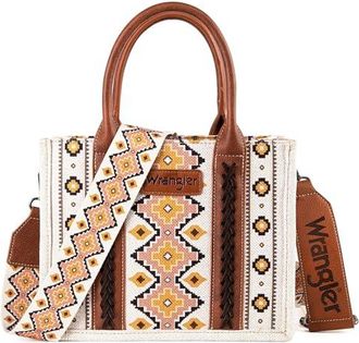 Wrangler Sac fourre-tout aztèque pour femme, sac à main et sac à main bohème, A Angel Sangle de guitare Blanc