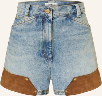 Sandro Sandro Jeansshorts Mit Nieten blau