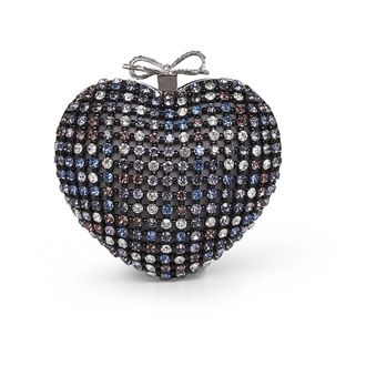 Self Portrait Crystal Heart Clutch - - Bags - Damen - Mehrfarbig - ONE SIZE