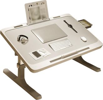 Generic Laptoptisch F&uuml;R Couch, Bett Tabletttisch, Verstellbarer Winkel Und H&ouml;He, Schnell Zusammenklappbar Und Platzsparend