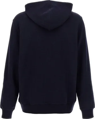 Brunello Cucinelli Cotton Blend Hoodie - Navy