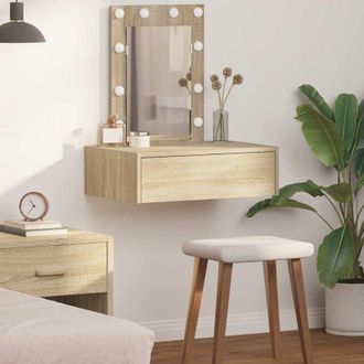 vidaXL Table de Toilette Marron 60 x 40 x 70 cm Bois ding&eacute;nierie Vidaxl