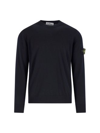 Stone Island Virgin Wool Logo Sweater
