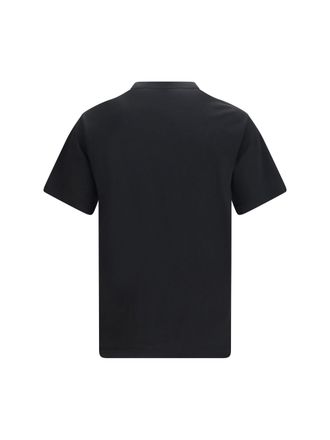 Kenzo Mens Embroidered Signature Cotton T-Shirt Black T-Shirts And Polos