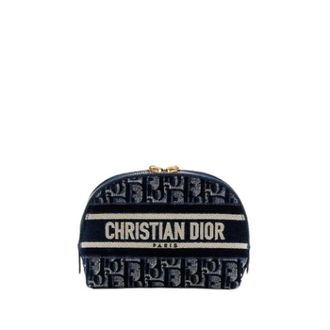 Dior Pre-owned Canvas Pouch - - Pre-owned - Damen - Blau - ONE SIZE
