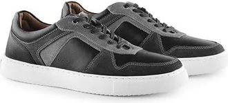 Silver Street London Trentham Baskets en cuir de qualit&eacute; sup&eacute;rieure pour homme - Style d&eacute;contract&eacute; - Rembourr&eacute;es - Confortables, Noir, 42 2/3 EU