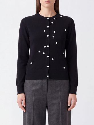 Vivetta Cardigan en pur cachemire &agrave; pois avec col rond