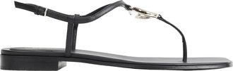 Gucci GG Marmont Thong Leather Sandals