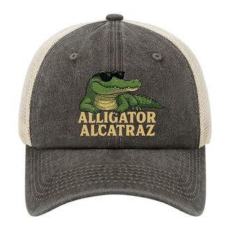Generico Casquette de Baseball Men - Vintage Alligator Design R&eacute;glable | S&eacute;chage rapide Bonnet de Protection Solaire Respirant | Chapeau de Golf Ext&eacute;rieur pour