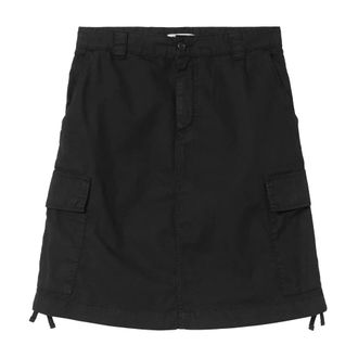 Carhartt Work in Progress Cargo Stil Schwarzer Rock - - Skirts - Damen - Schwarzk - S