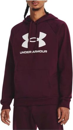 Under Armour Homme, Sweatshirts et sweats à capuche, Rouge, Taille: S Rival Fleece Sweat à capuche
