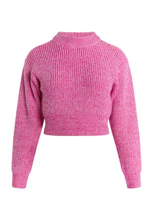 Mymo Strickpullover Damen Rosa