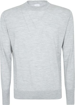 Eleventy Homme, Pulls, Gris, Taille: XL Merino Extra Light Crew Neck