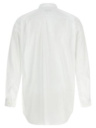 Comme Des Gar&ccedil;ons Black Heart Patch Shirt - White