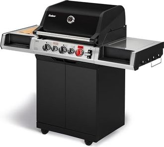 Enders Gasgrill UNIQ 3 IK CRUSTER, 3-Edelstahlbrenner, mehrstufige Drehregler, 800 °C TURBO ZONE, SWITCH GRID, HEAT RANGE, SIMPLE CLEAN, doppelwandige Garhau
