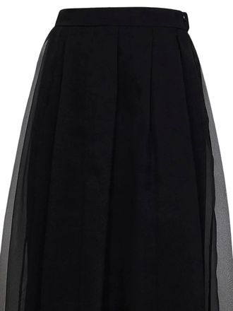 Brunello Cucinelli Layered Pleated Skirt - Black