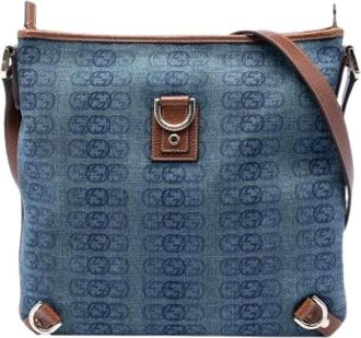 Gucci Sac bandouli&egrave;re vintage Pre-owned en denim - Femme - Pre-owned - Bleu - Taille: ONE Size
