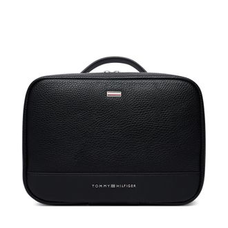 Tommy Hilfiger Kosmetiktasche Tommy Hilfiger Th Central Travel Washbag AM0AM14550 Schwarz