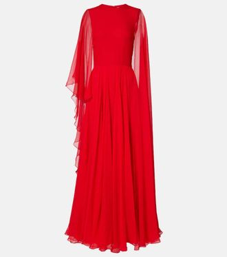 Givenchy Robe aus Seidenchiffon