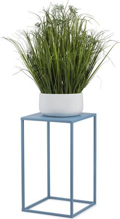 HowHomely Blumenst&auml;nder Metall Blau 40 cm Hoch - Solider und Robuster Blumenhocker Metall - Pflanzenst&auml;nder f&uuml;r die Dekoration in Wohnzimmer Schlafzimmer oder B