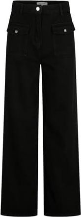 Morgan 251-pwidy Jeans, Noir M, 40 Femme