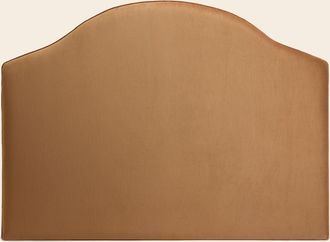 Madura T&ecirc;te De Lit Tapiss&eacute;e Cephee Velours camel dor&eacute; - MARRON