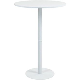 Clp Table haute Hereford ronde Blanc / Blanc 75 cm