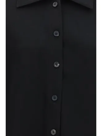 Khaite Womens Shirt Bodine Wide-Sleeve Black General: Acetate Top