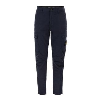 Stone Island Regular Tapered Cargo Pants - - Trousers - Herren - Blau - W36