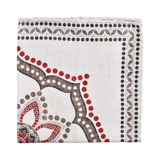 Brunello Cucinelli Homme, Accessoires, Multicolore, Taille: ONE Size Geometric Print Pocket Square