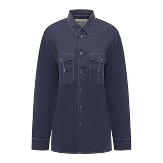 STUDIO NICHOLSON Homme, Chemises, Bleu, Taille: S Louro Shirt