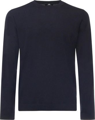 Alpha Studio Pull Col Rond - Bleu