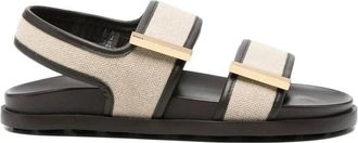 Tod's Femme, Chaussures, Beige, Taille: 38 EU Sandale Plate Slip-On