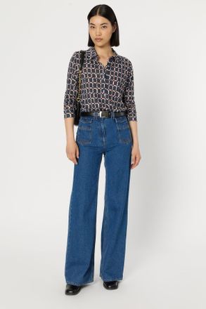 Gerard Darel Tee-shirt polo imprim&eacute; - HORTENSE - Indigo