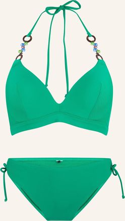 LingaDore Triangle Padded Bikiniset gruen
