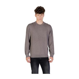 A|X Armani Exchange Rundhalspullover aus Viskosemischung - - Knitwear - Herren - Grau - S