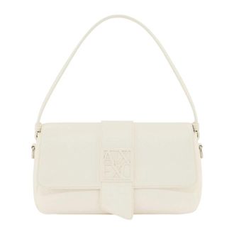 A|X Armani Exchange Einfarbige Schultertasche - - Bags - Damen - Beige - ONE SIZE
