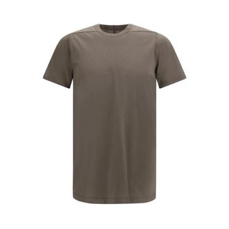Rick Owens Homme, Tops, Brun, Taille: XL T-shirt &agrave; Manches Courtes et Col Rond en Coton