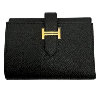 Herm&egrave;s Pre-owned Bearn Compact Epsom Wallet - Femme - Pre-owned - Noir - Taille: ONE Size