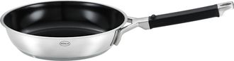 Rösle SILENCE PRO ProCeraPlus Bratpfanne Ø 20 cm, Antihaft & Robust - Hitzebeständig bis 260 °C, Keramikversiegelung, Edelstahl 18/10, Siberfarben/Schwarz, 