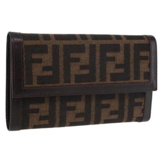 Fendi Pre-owned Zucca Canvas Wallet - - Pre-owned - Damen - Braun - ONE SIZE